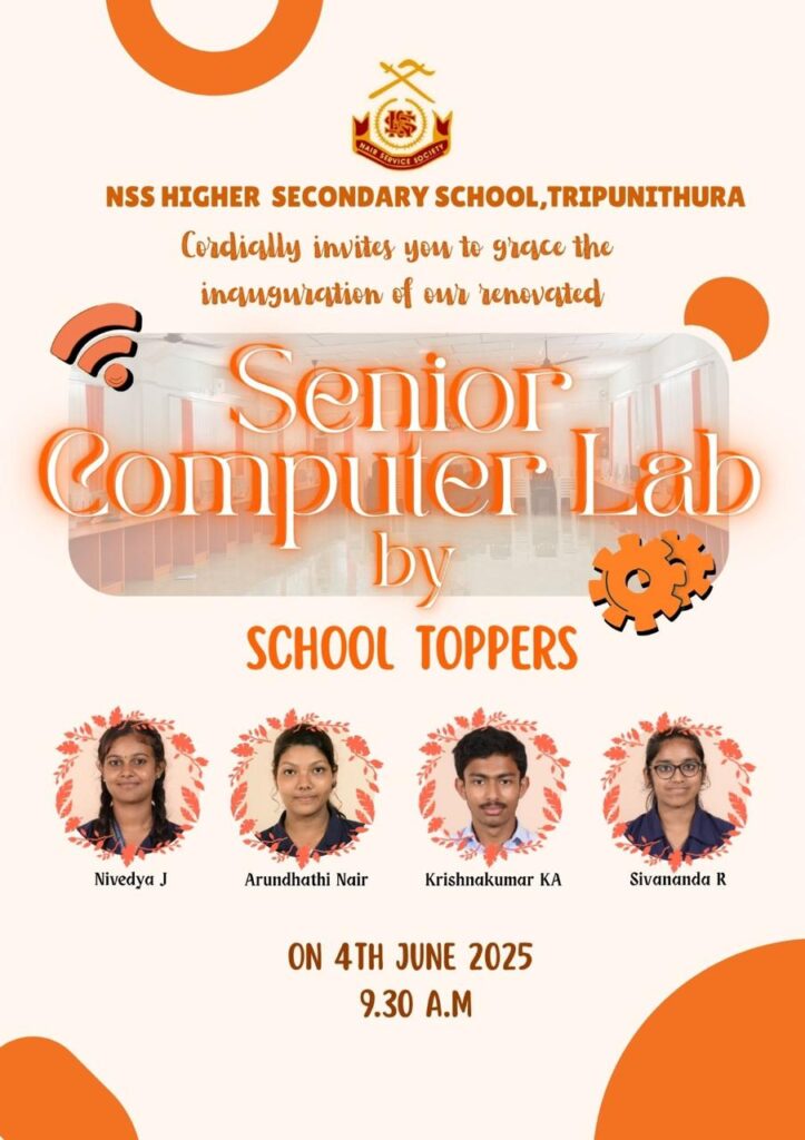 Inauguration of Senior Computer Lab – NSS Higher Secondary School